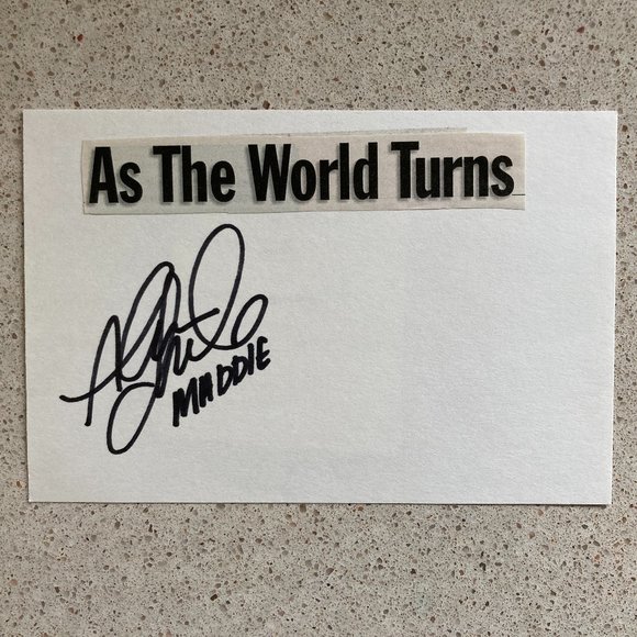 Autograph | Other | Alexandra Chando Signed 4x6 Index Card Maddie As ...